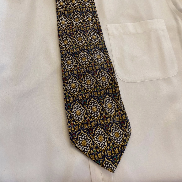 Versace | Accessories | Versace V2 Silk Tie Handmade In Italy | Poshmark